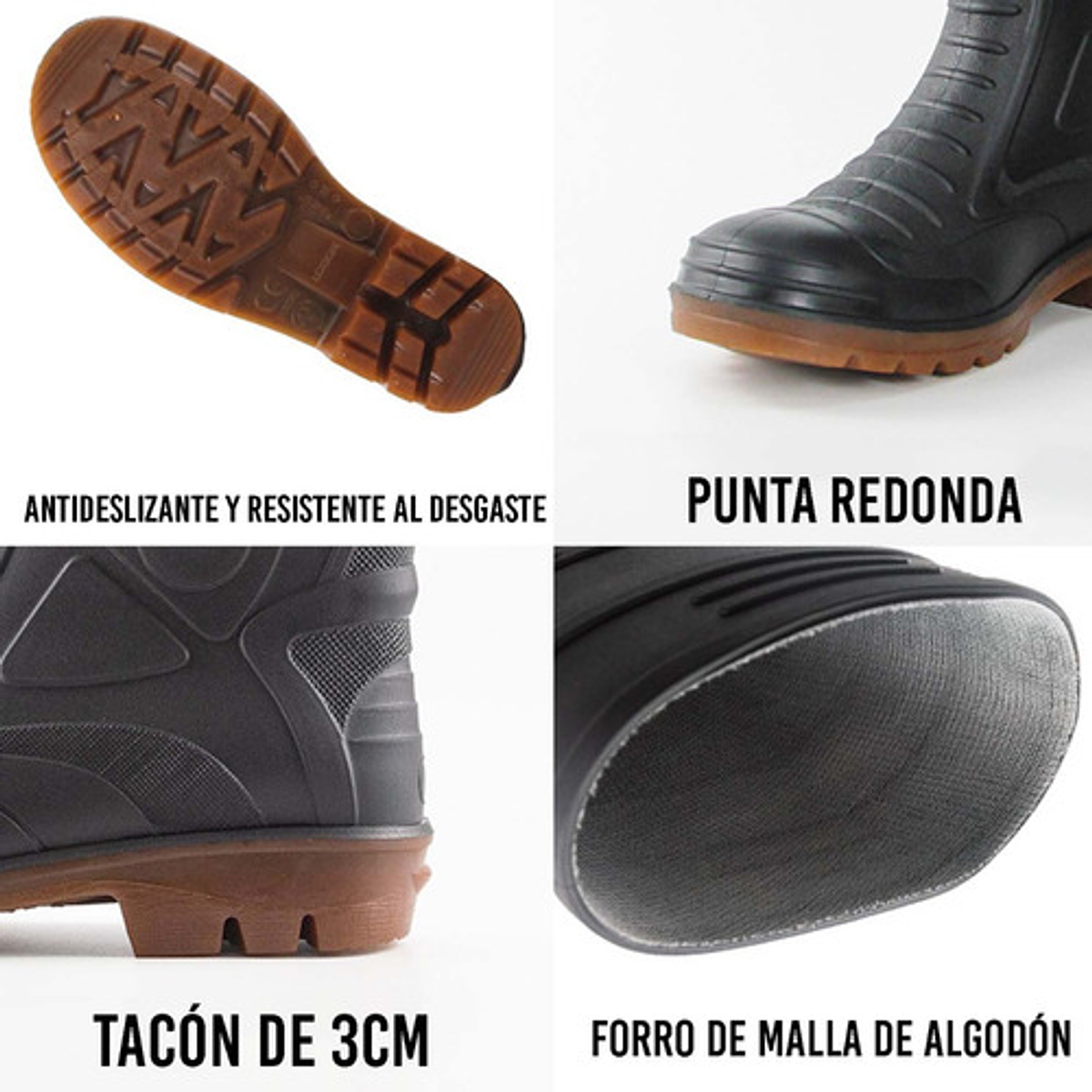 Bota De Seguridad Punta De Acero Antigolpes Impermeables | CRUSEC