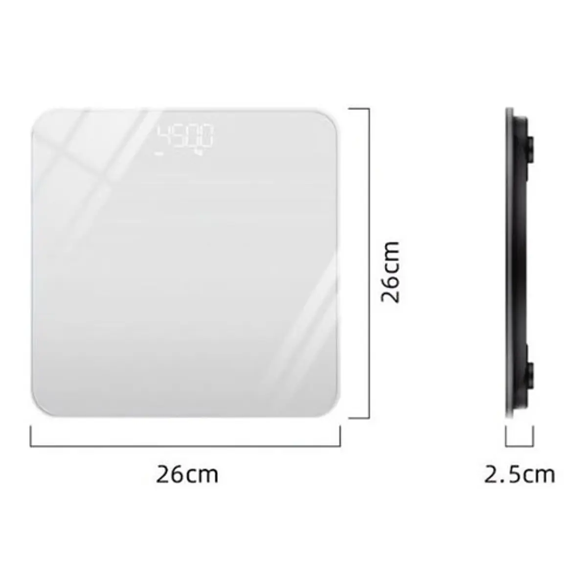 Balanza Pesa Baño Usb Digital Vidrio Templado 180kgs | CRUSEC