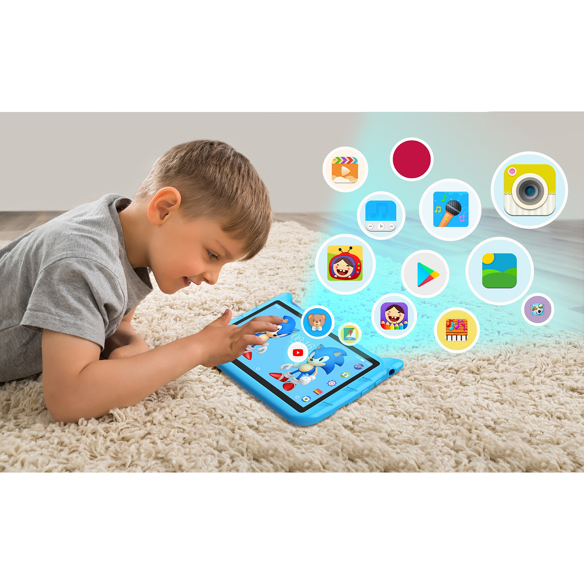 Tablet Inteligente Infantil Sonic 7 Pulgadas 16GB ROM | CRUSEC