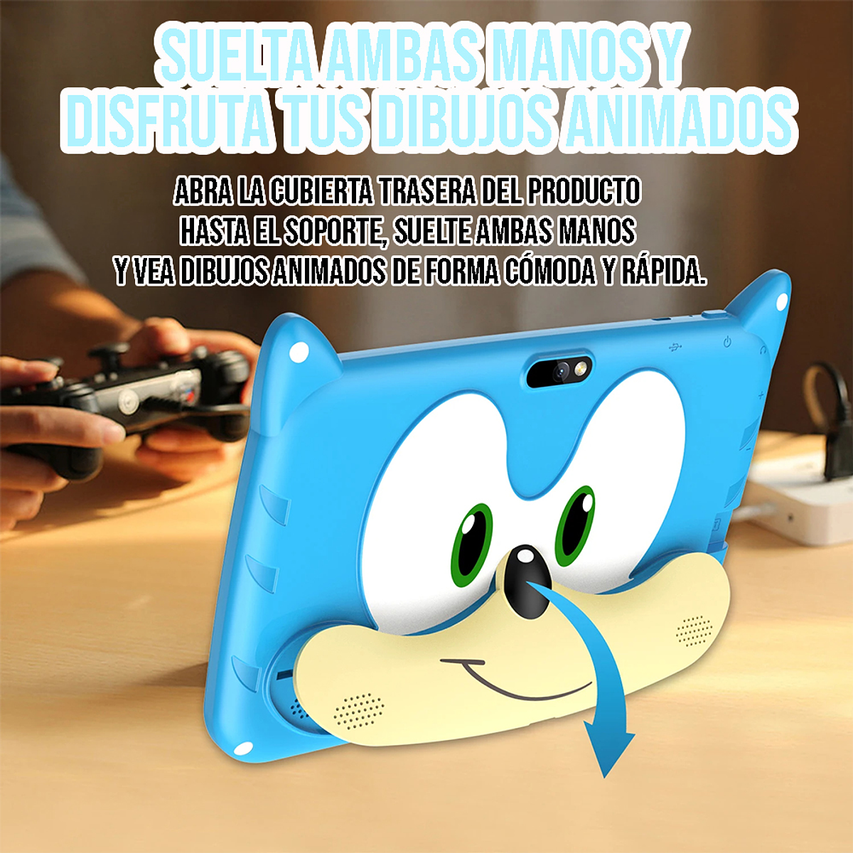 Tablet Inteligente Infantil Sonic 7 Pulgadas 16GB ROM | CRUSEC