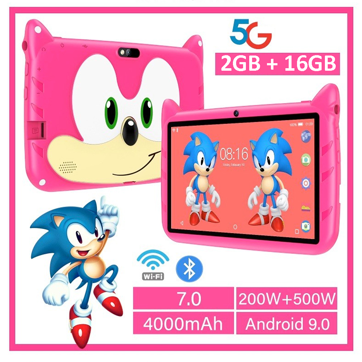 Tablet Inteligente Infantil Sonic 7 Pulgadas 16GB ROM | CRUSEC
