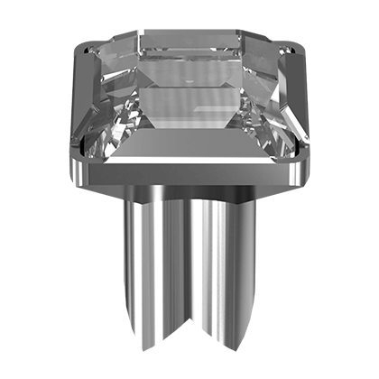 SQUARE RIVETS SIVER BRUSHED 4,0 MM