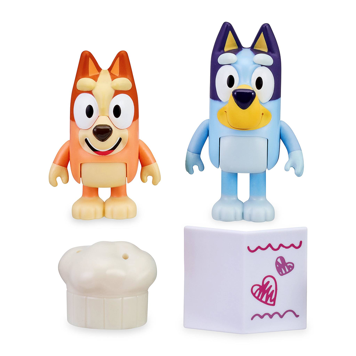 Bluey - Pack Figuras Fancy Restaurant | Cubos Luminosos