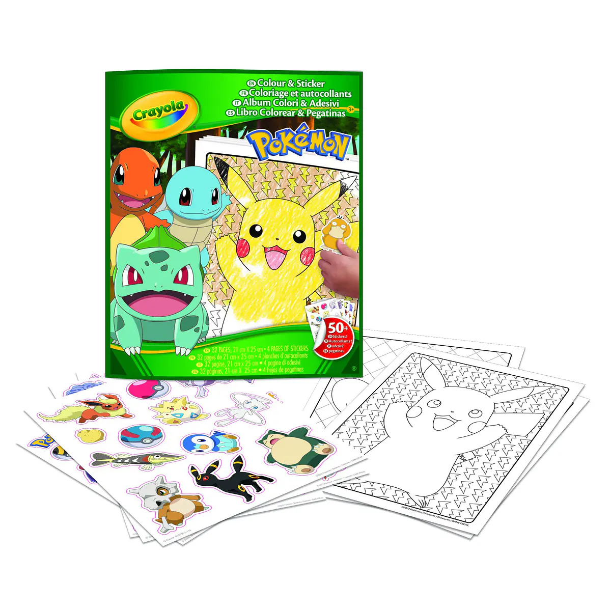 Color & Sticker - Pokémon | Cubos Luminosos
