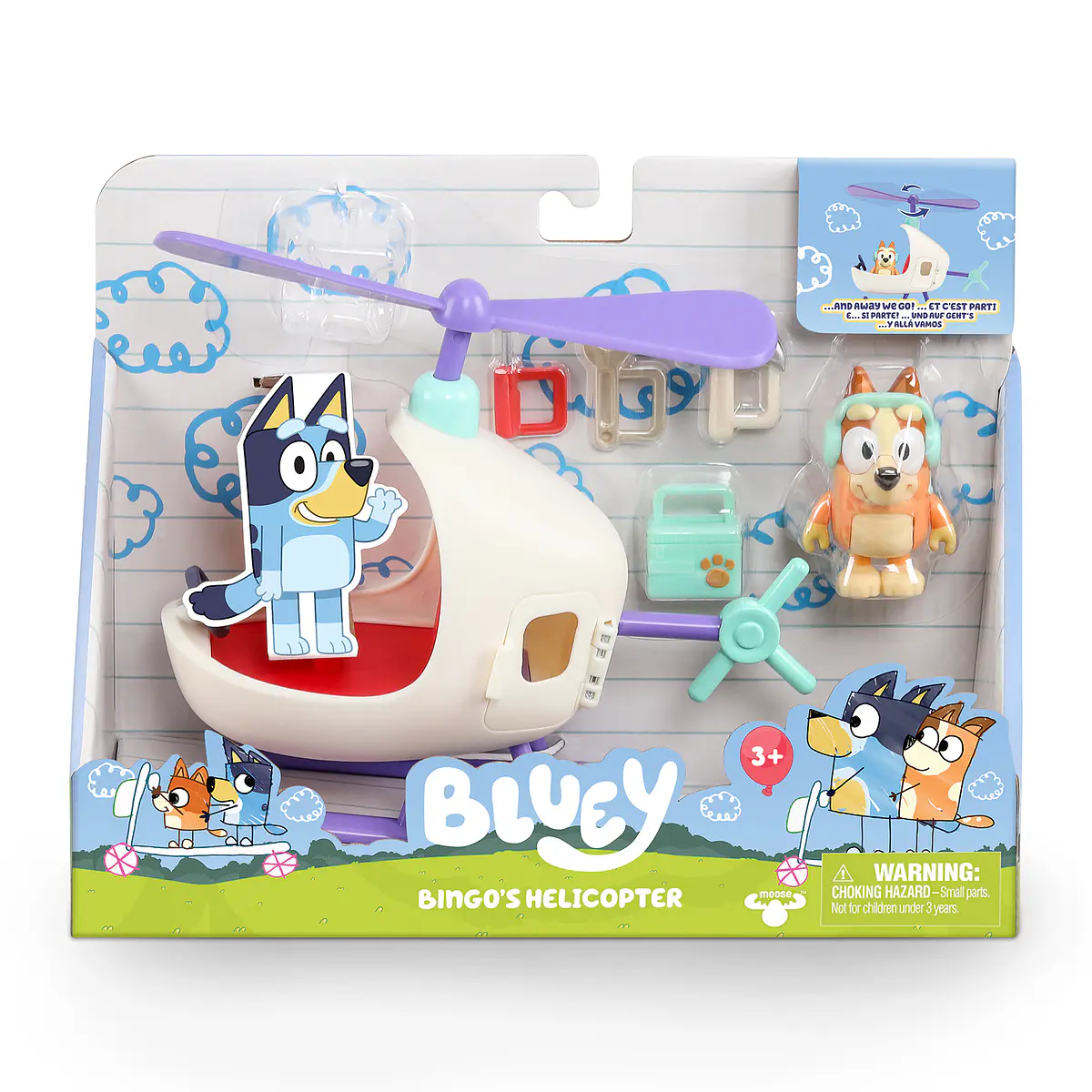 Bluey - Helicóptero da Bingo | Cubos Luminosos
