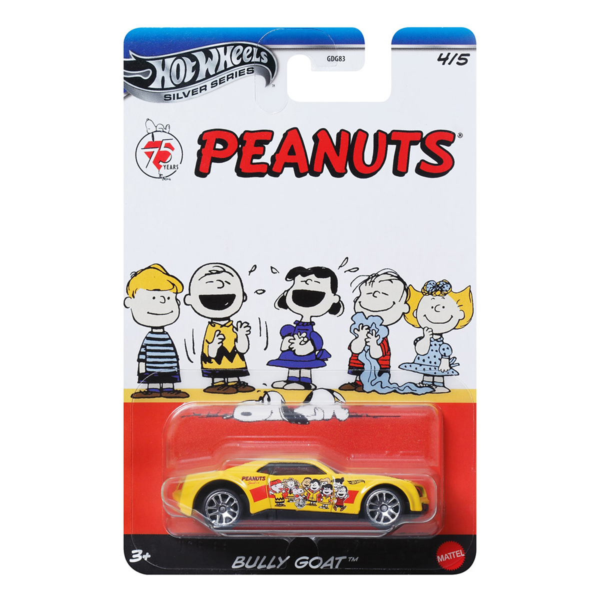 Hot Wheels Silver Series Peanuts - Bully Goat | Cubos Luminosos