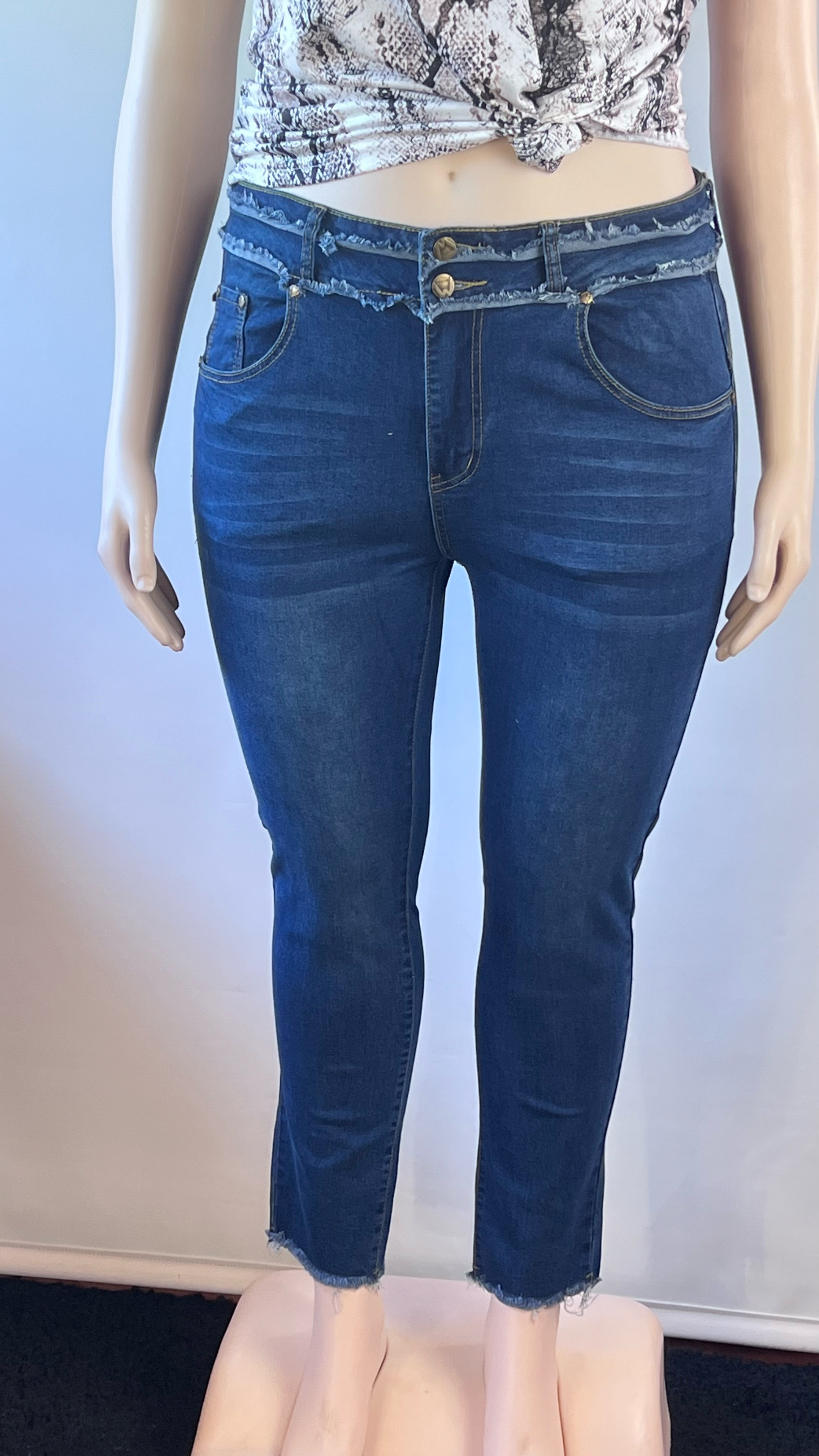 Jeans flecos JE026