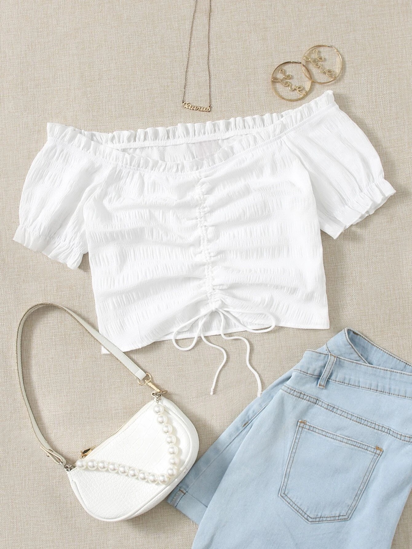 Crop Top cordón CT002