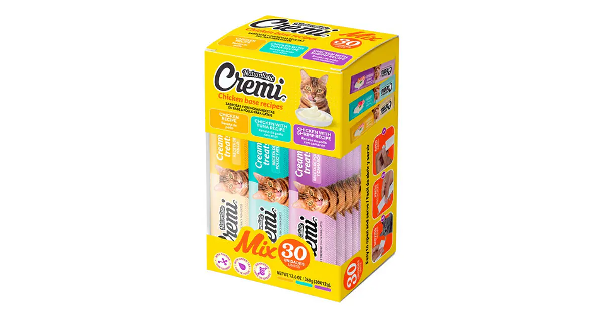 Snack Churu Cremi Gato Pollo 30 Uni. Sabores Variados