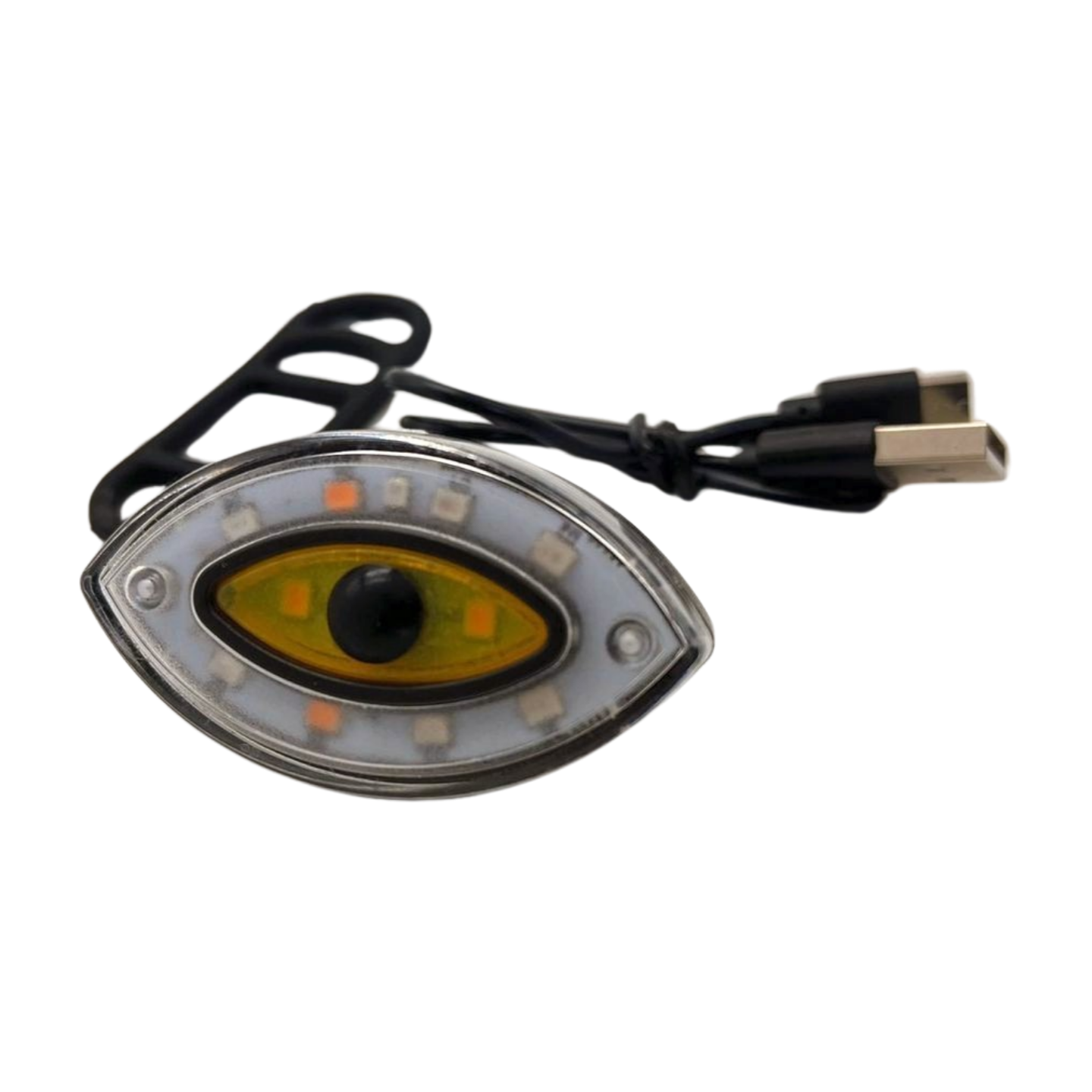 Led forma de ojo con varios modos de luz y carga usb