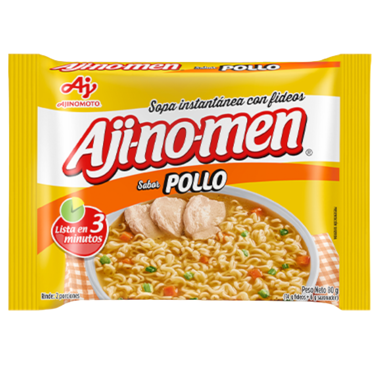 Sopa Instantánea Ajinomen 80g – Sabor Pollo