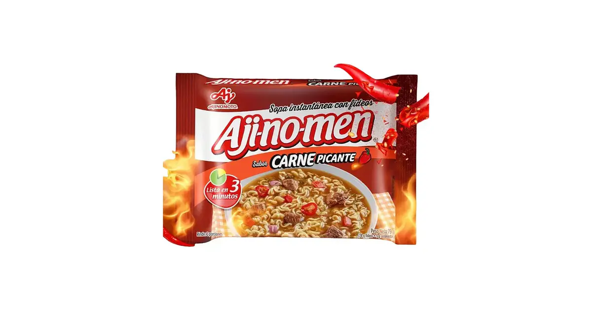 Sopa Instantánea Ajinomen 80g – Sabor Carne Picante
