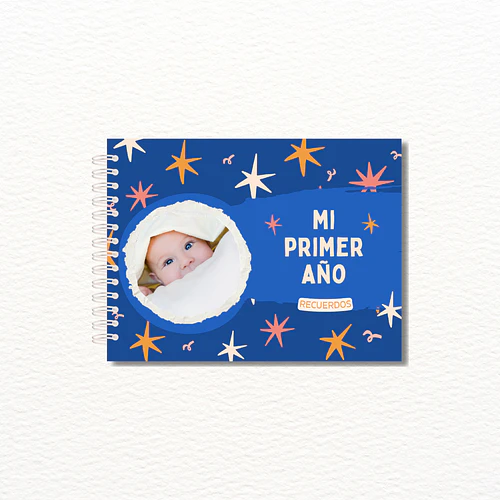 Libro Recuerdos Mi Primer Año Personalizado Beige 27x19cm | Daily Moments