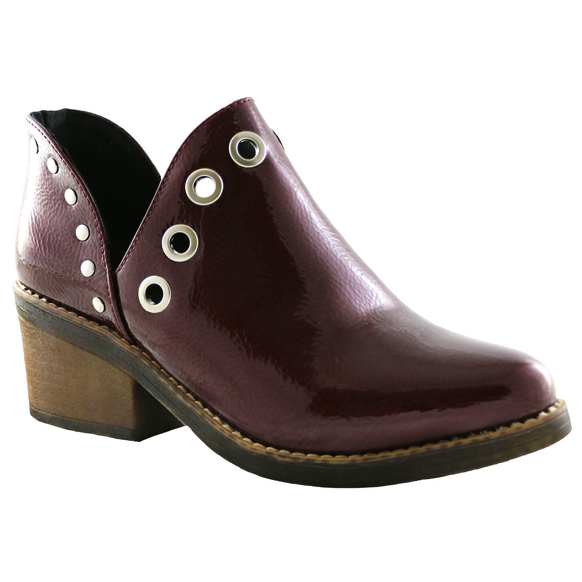 Botin Open Verniz Burgundy Danicolle