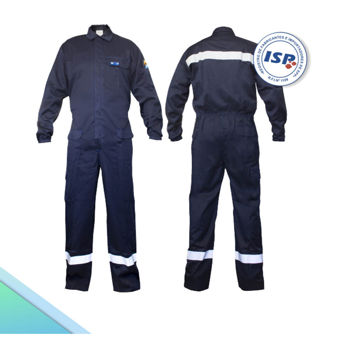 OVEROL IGNIFUGO ANTIESTATICO MARCA AZUL MARINO