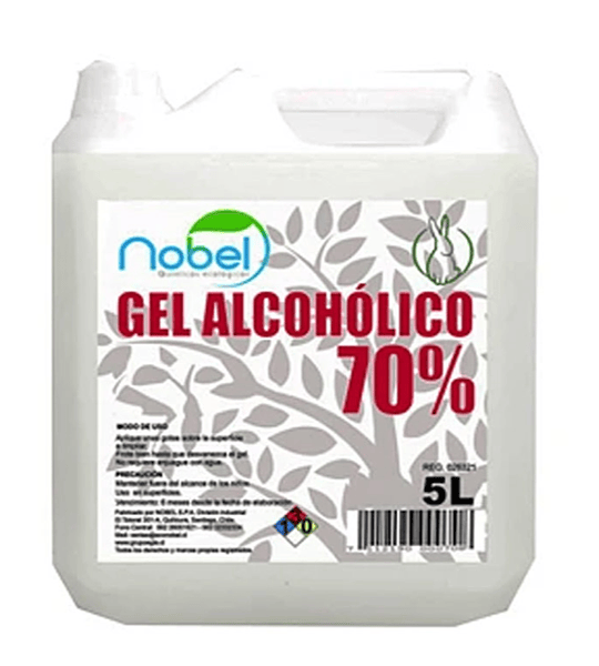 Alcohol Gel Nobel 5 Litros 70%