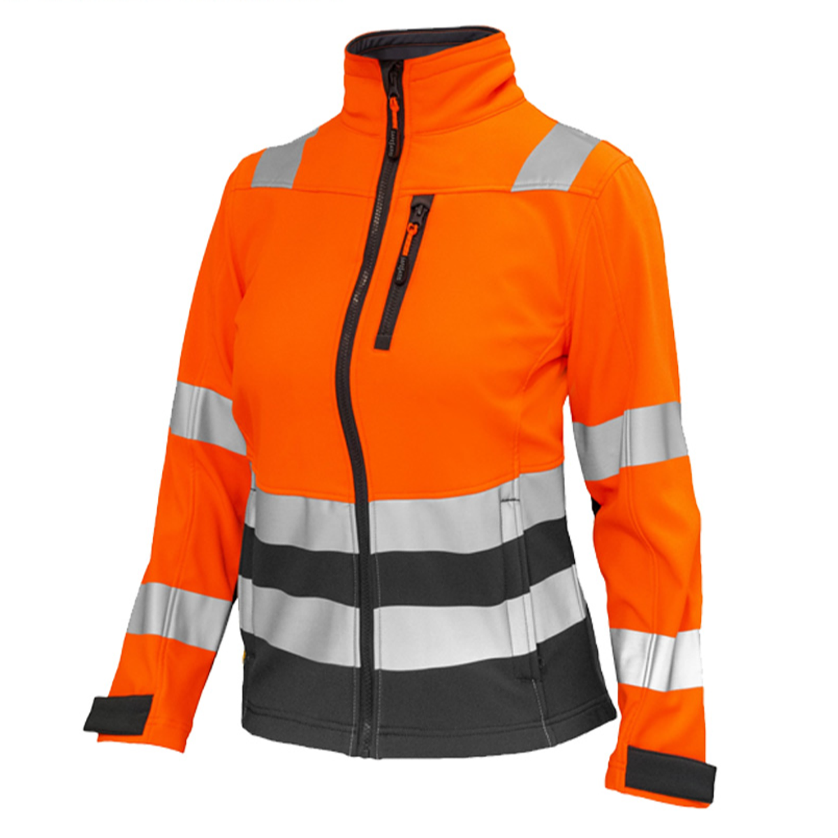 CHAQUETA SOFTSHELL ALTA VISIBILIDAD MUJER CLASE 2 NARANJO