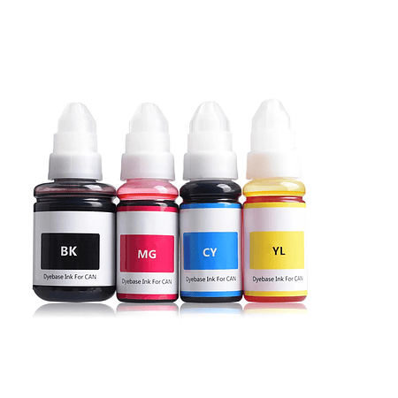 Tinta GI 11 Pack 4 Colores Compatible con PIXMA G2160 G2170