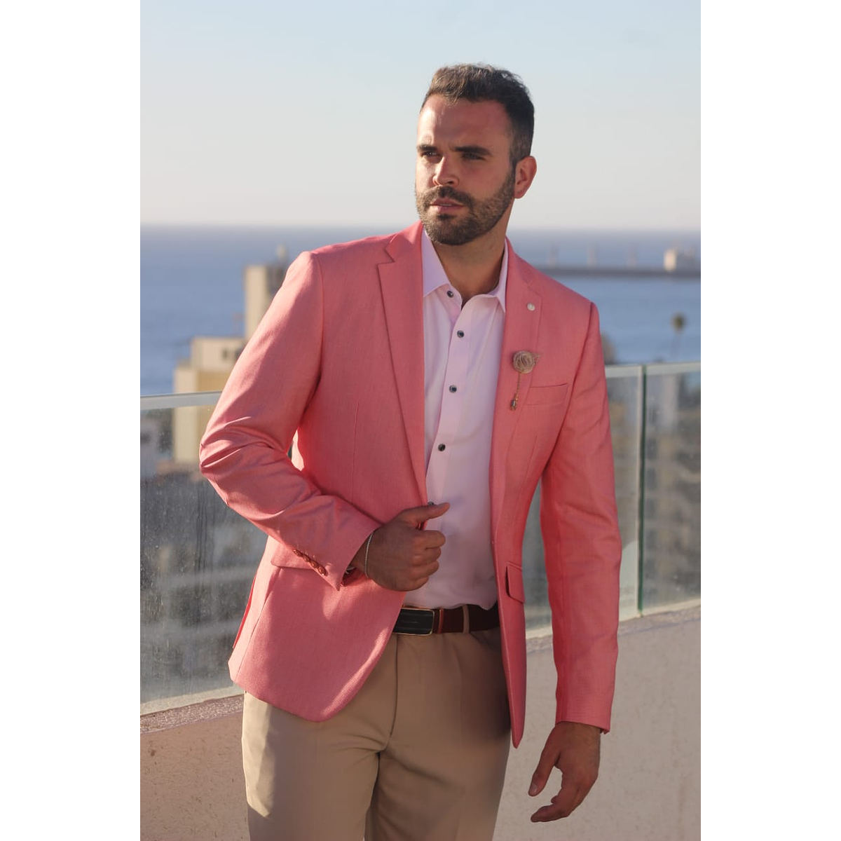 Chaqueta de Hombre Rosa