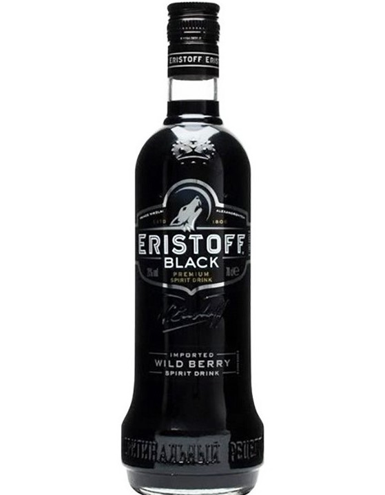 VODKA ERISTOFF BLACK 750 ML.