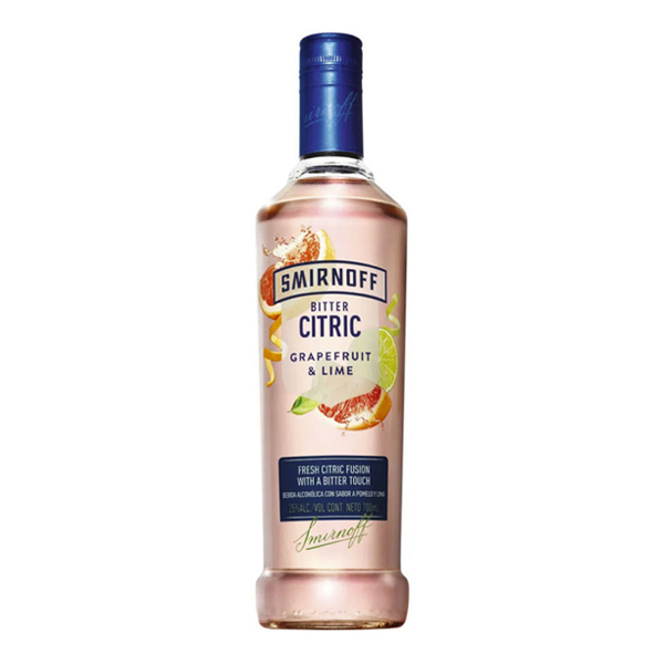 VODKA SMIRNOFF BITTER CITRIC 700 ML.