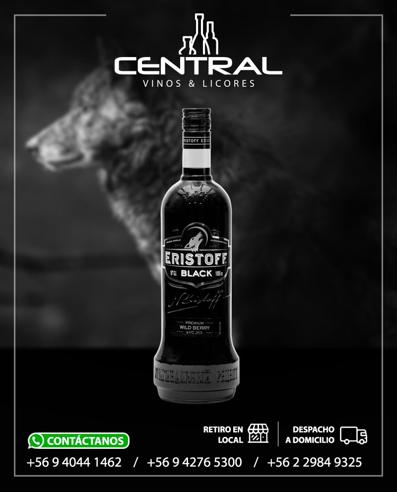 VODKA ERISTOF BLACK 700 ML. X 3 BOTELLAS