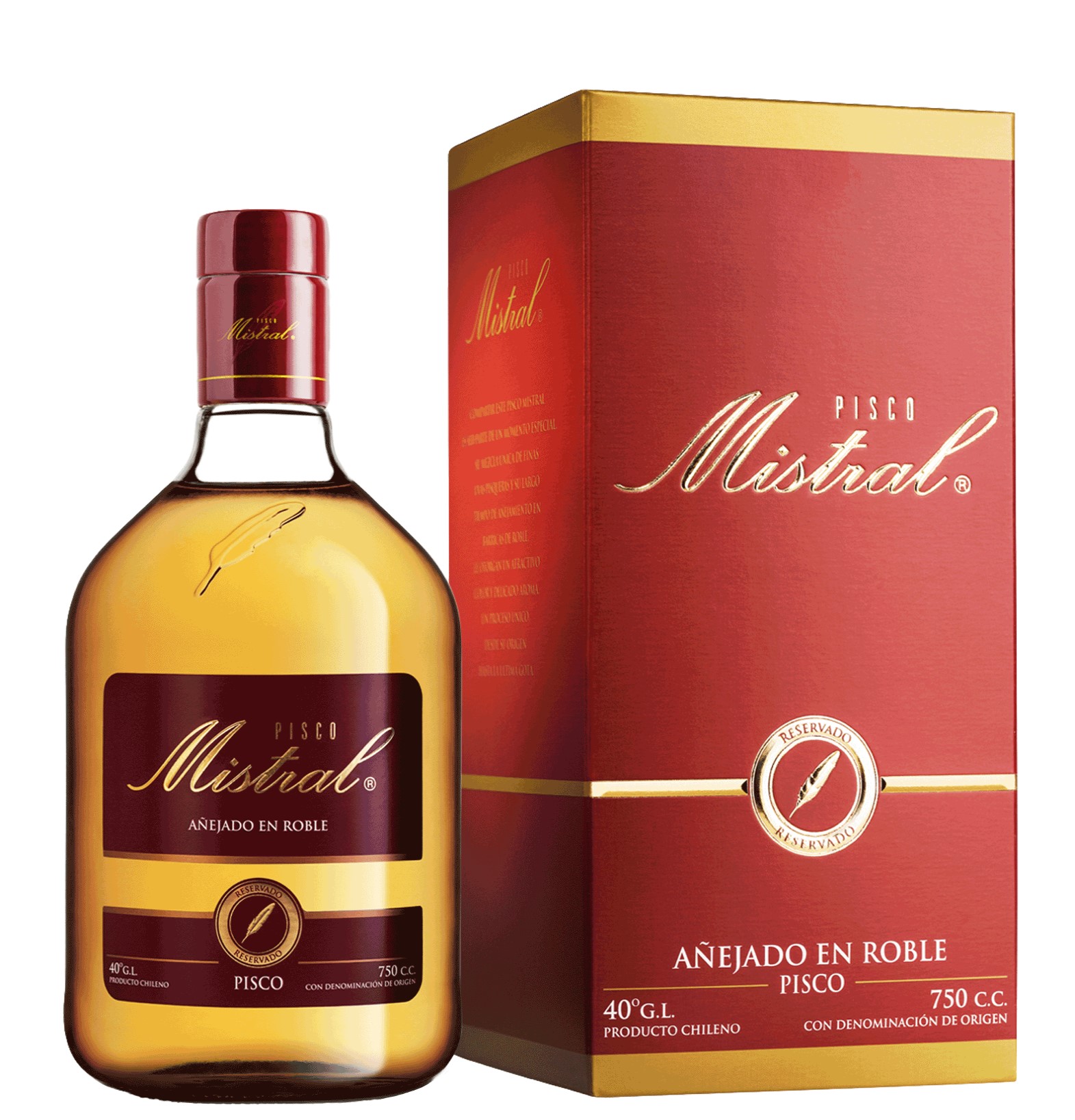 PISCO MISTRAL 40° 750 ML.