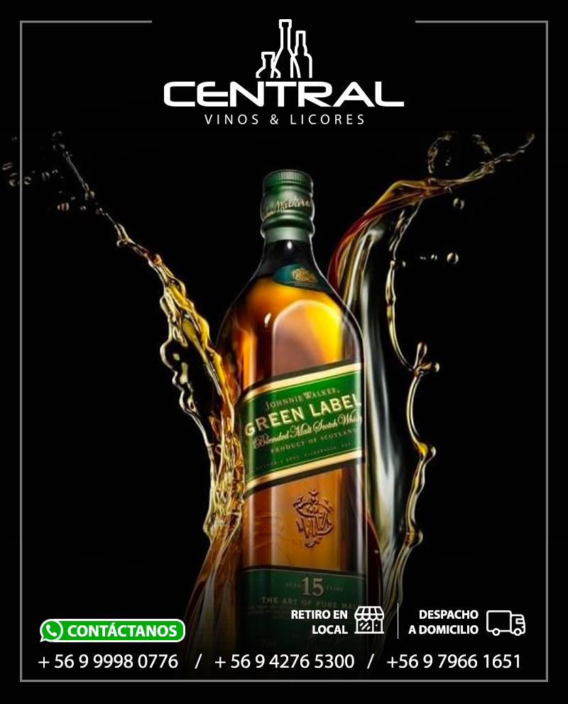 WHISKY JOHNNIE WALKER GREEN LABEL 750 ML.