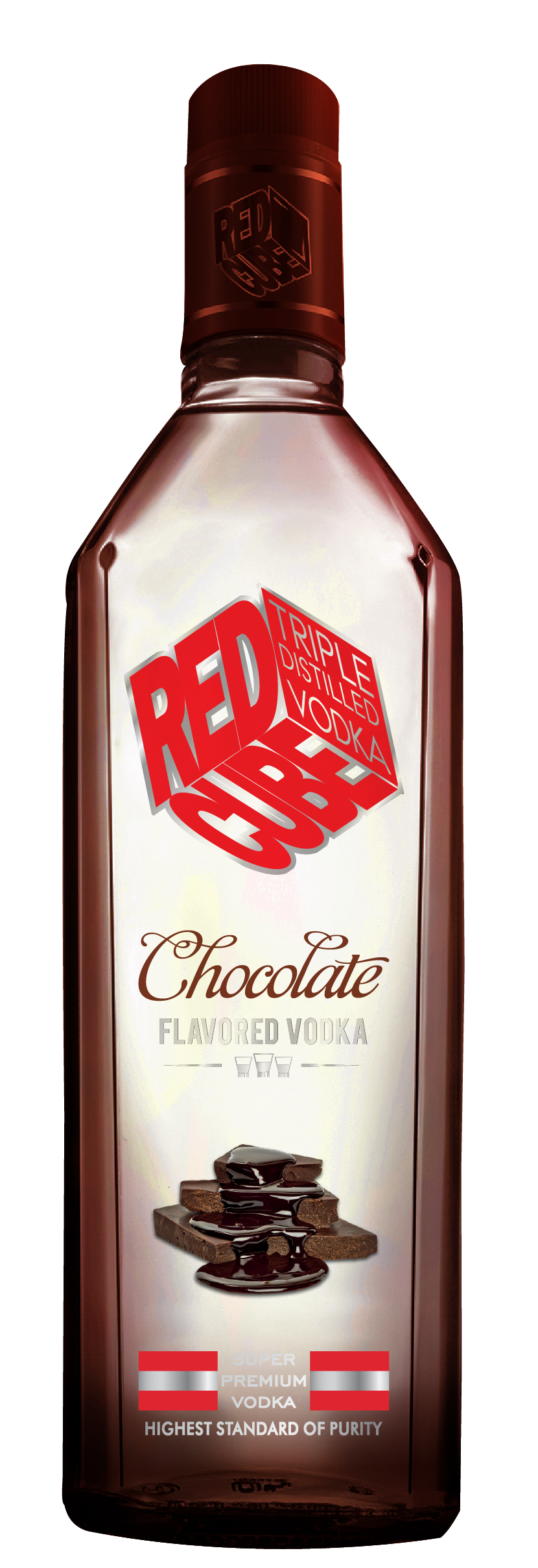 VODKA RED CUBE - SABORES 700 ML