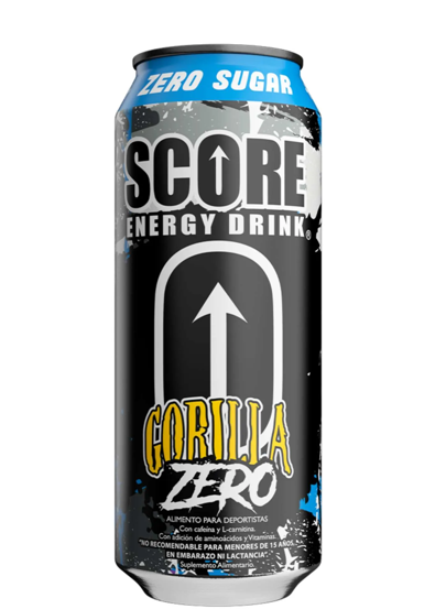ENERGETICA SCORE GORILA ZERO 500 ML. Pack 6 Latas
