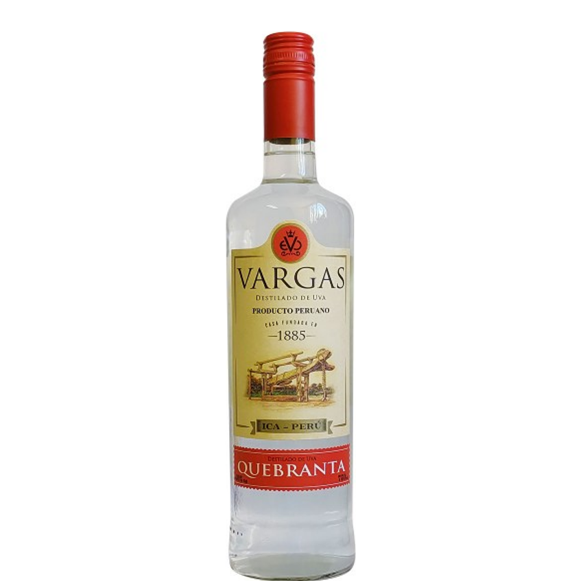 DESTILADO DE UVA VARGAS QUEBRANTA 750 ML.