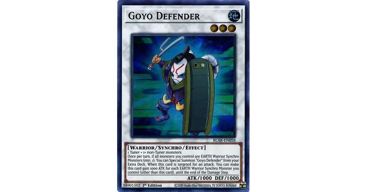 Goyo Defender - BLAR-EN058 - Ultra Rare 1st Edition
