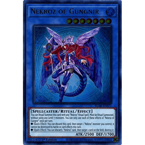 Nekroz of Gungnir - BLAR-EN077 - Ultra Rare 1st Edition