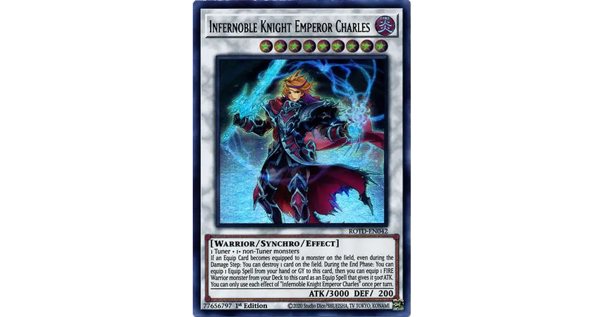 Infernoble Knight Emperor Charles - ROTD-EN042 - Ultra Ra...