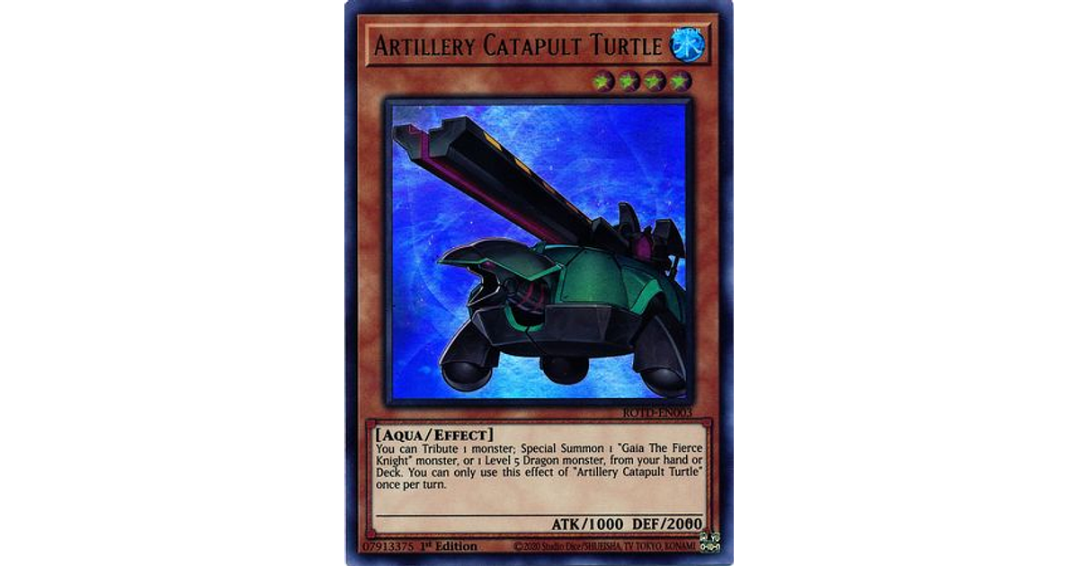 Artillery Catapult Turtle - ROTD-EN003 - Ultra Rare 1st E...