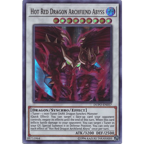 Hot Red Dragon Archfiend Abyss - DUPO-EN057 - Ultra Rare ...