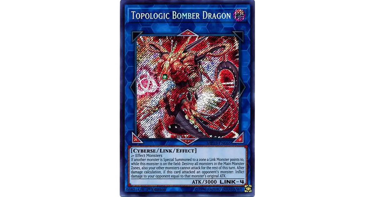 Topologic Bomber Dragon - MP18-EN065 - Secret Rare 1st Ed...