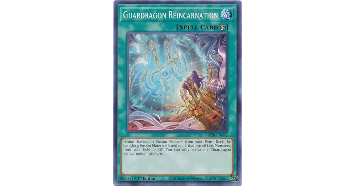Guardragon Reincarnation - MP20-EN077 - Common 1st Edition