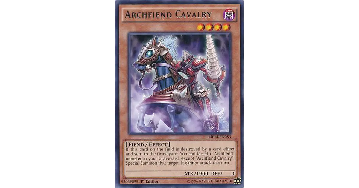 Archfiend Cavalry - MP14-EN083 - Rare 1st Edition