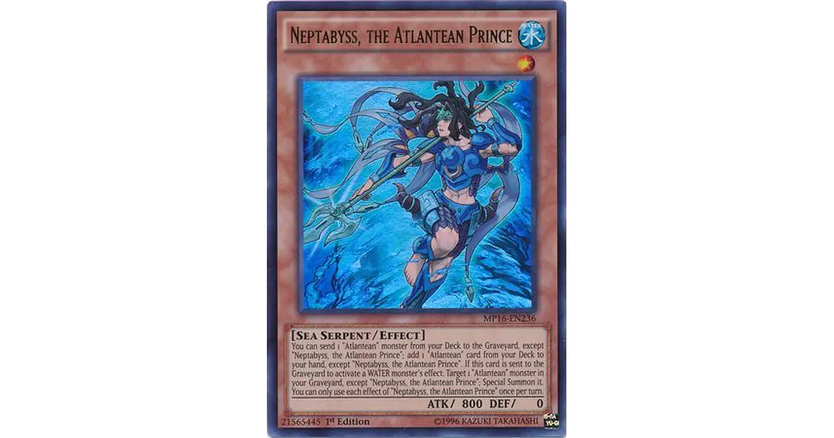 Neptabyss, the Atlantean Prince - MP16-EN236 - Ultra Rare...