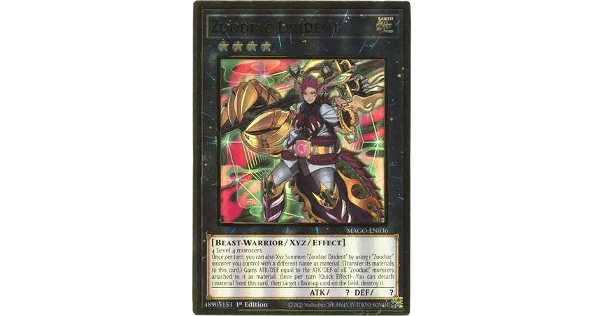 Zoodiac Drident - MAGO-EN036 - Premium Gold Rare 1st Edition