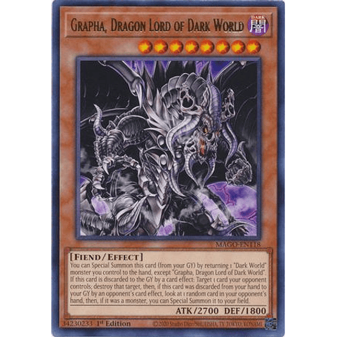 Grapha, Dragon Lord of Dark World - MAGO-EN118 - Rare 1st...