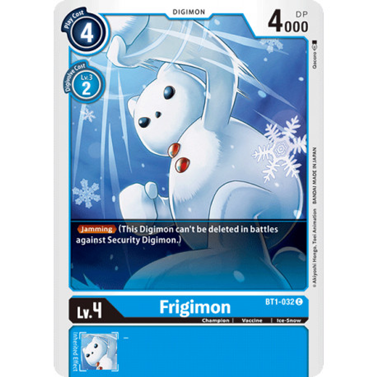 BT1-032 C Frigimon Digimon