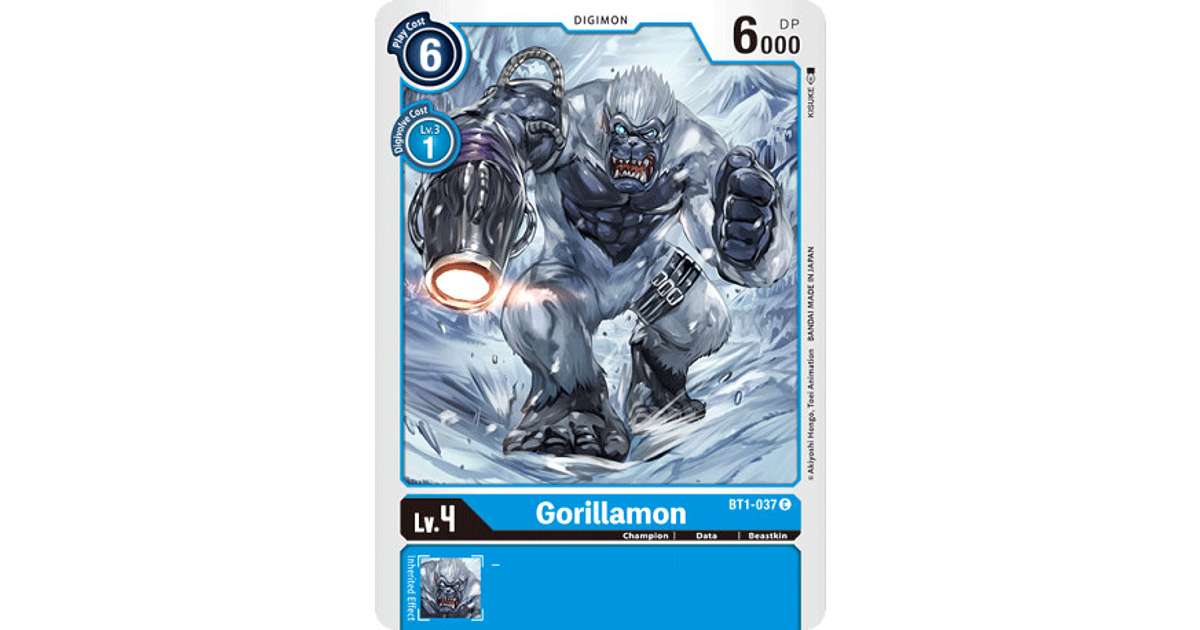 BT1-037 C Gorillamon Digimon