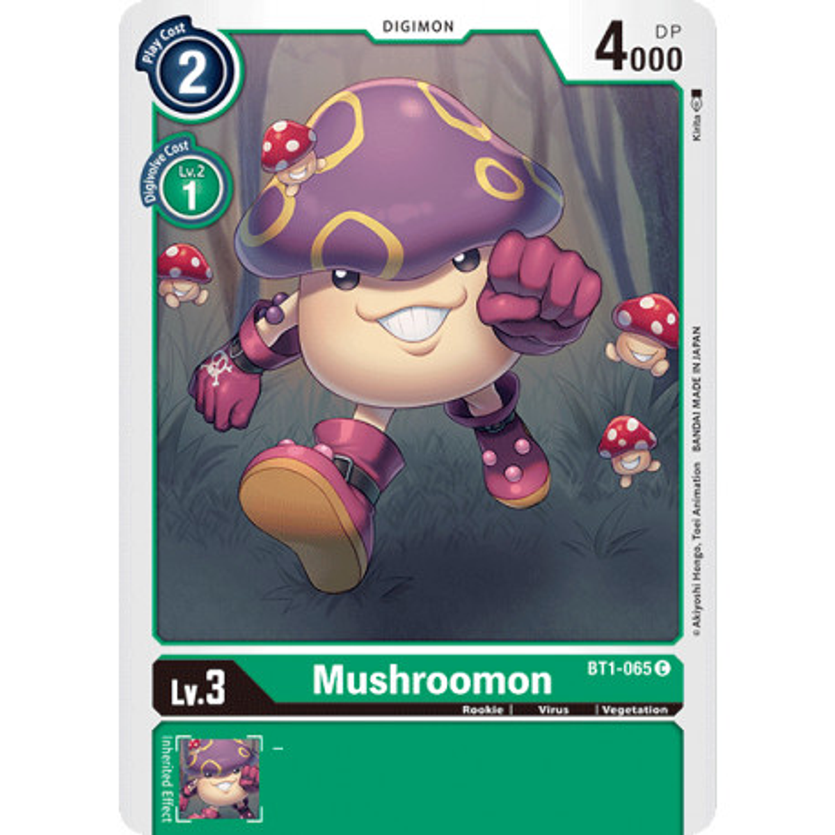 BT1-065 C Mushroomon Digimon
