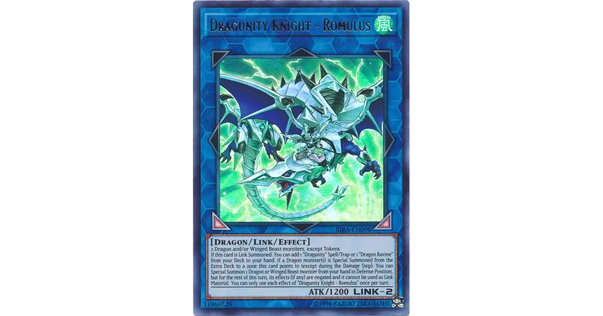 Dragunity Knight - Romulus - RIRA-EN098 - Ultra Rare Unli...
