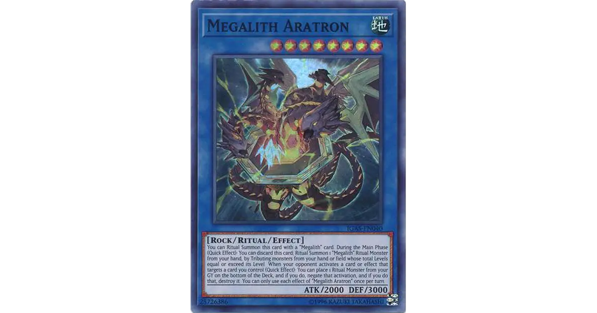 Megalith Aratron - IGAS-EN040 - Super Rare Unlimited