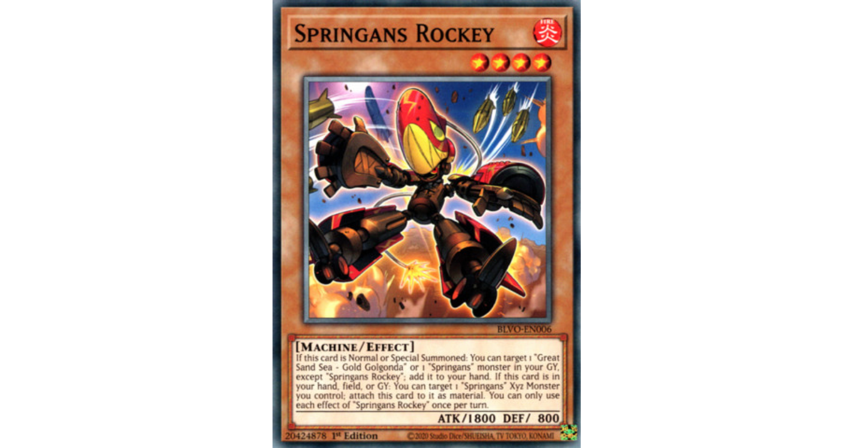 Springans Rockey - BLVO-EN006 - Common 1st Edition