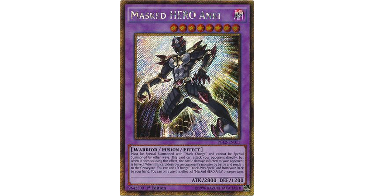 Masked Hero Anki - PGL2-EN011 - Gold Secret Rare 1st Edition