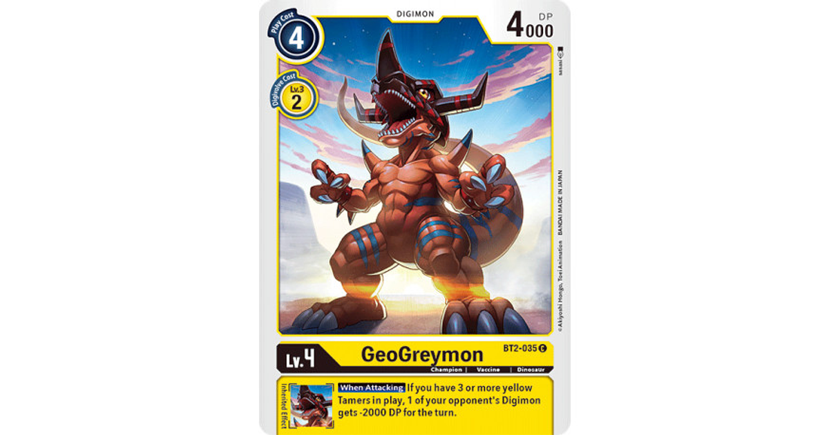 BT2-035 C GeoGreymon Digimon